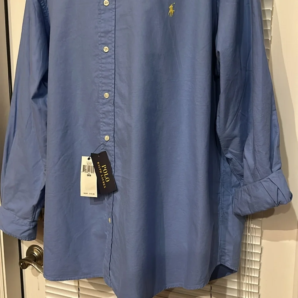 Polo Ralph Lauren | Shirts | Polo Solid Blue Oxford Longsleeve Woven ...
